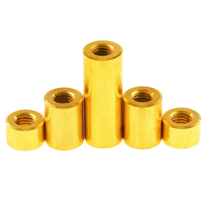 M2.5 Brass Round Spacers Female Threaded Standoff Pillar Spacer Studs ...