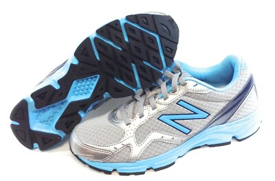 Womens New Balance 450 WB1 Silver Light Blue Running Sneakers Shoes | eBay