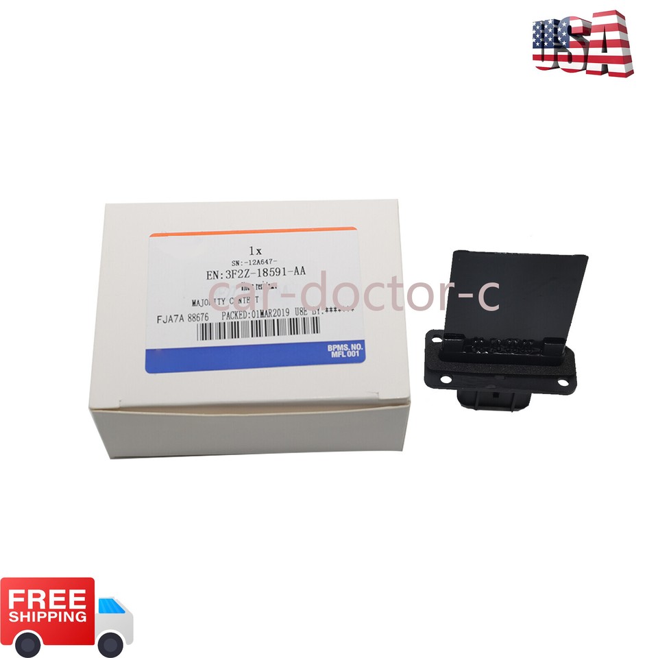 New OEM 3F2Z-18591-AA For Ford Motorcraft HVAC Blower Motor Resistor YH ...