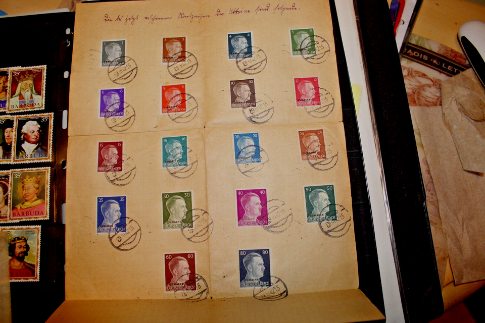 UKRAINE OVERPRINT ON GERMANY WAR STAMP LOT | eBay