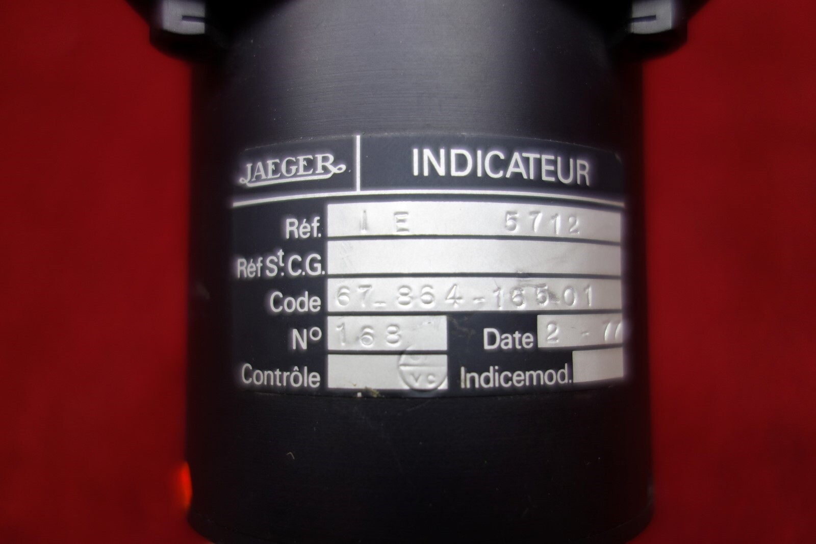 Jaeger Temperature Indicator PN IE-5712, 67-864-165-01 | eBay