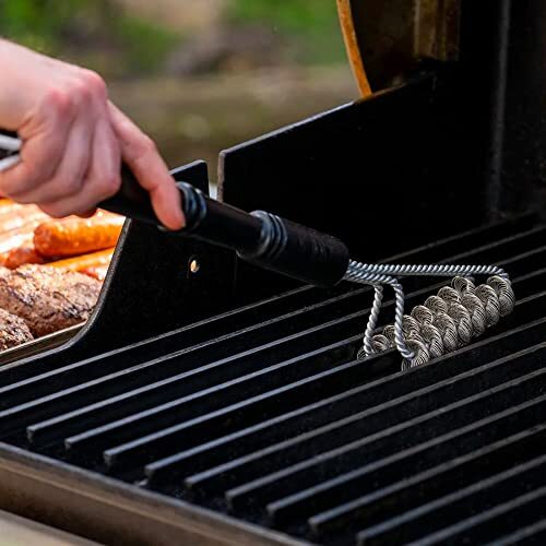 Stainless Steel Grate Valley Bristlefree Double Helix Grill Cleaning ...
