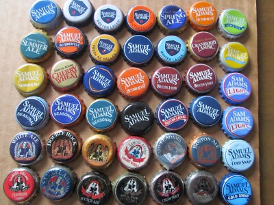 42 DIF SAM ADAMS SAMUEL ADAMS BOSTON BEER CAPS OBSOLETE B-207 | eBay