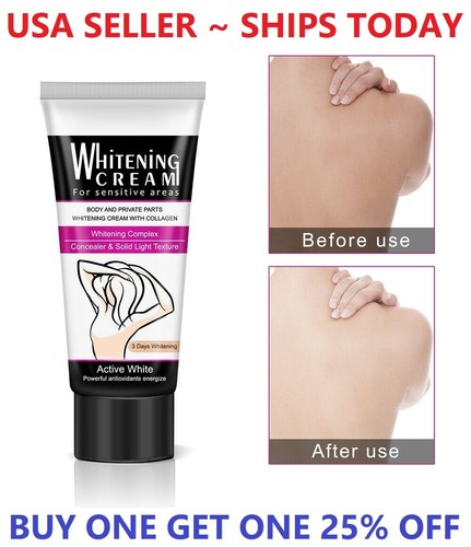 Dark Skin Whitening Bleaching Cream for Sensitive Area Armpit Legs ...