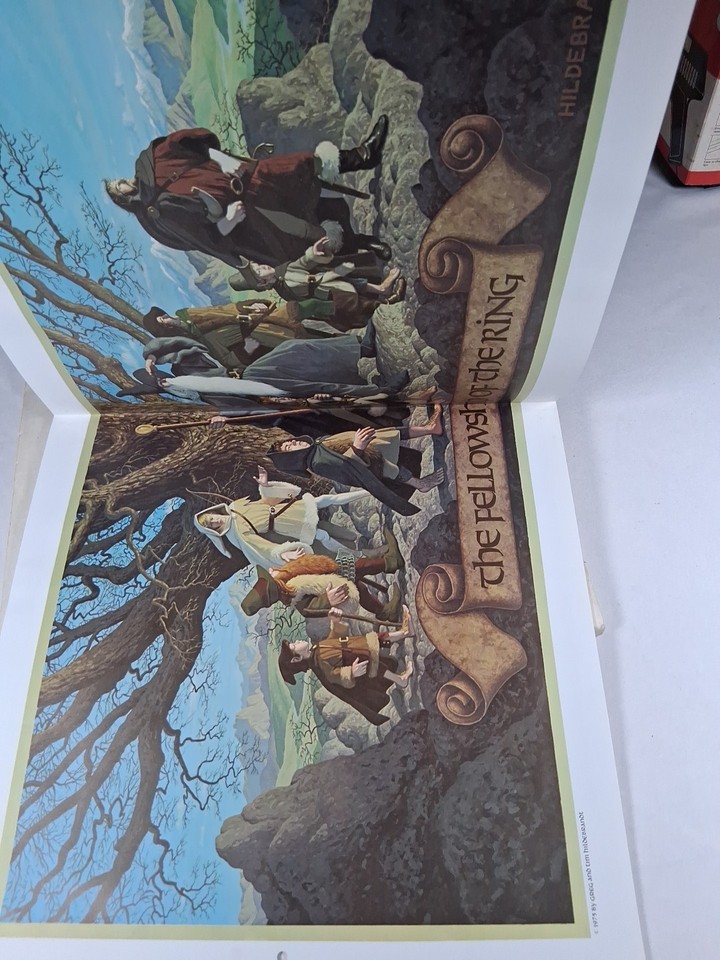 Vintage J.R.R Tolkien Calendar 1976 JRR Hobbit Lord of the Rings ...