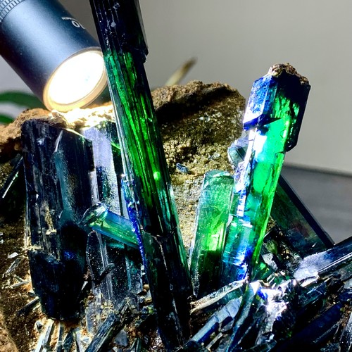 1054GNatural Vivian StoneL ludlamite Quartz Crystal Mineral Sample | eBay