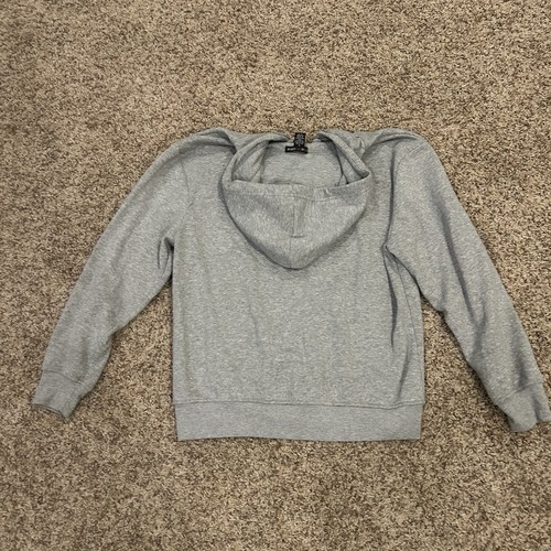 Gray full zip hoodie women’s size M | eBay