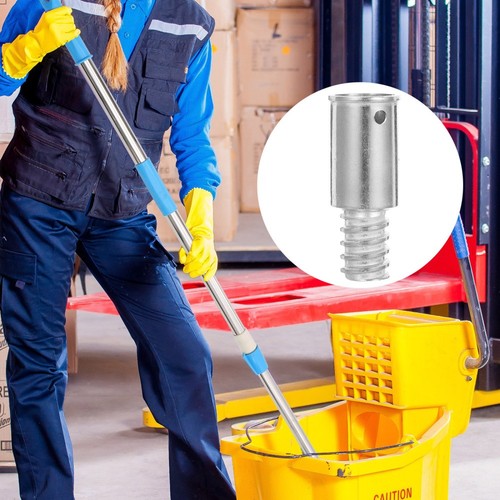 2 Pcs Threaded Connector Tip Replacement, Broom Handle Pole Coupling ...