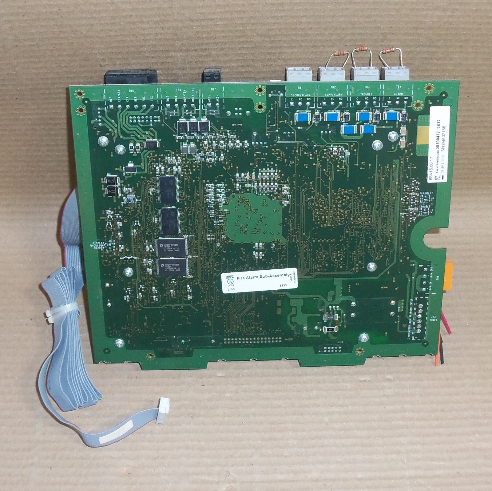 HONEYWELL NOTIFIER XLS3000-CPUD FIRE ALARM ASSEMBLY CIRCUIT BOARD W ...