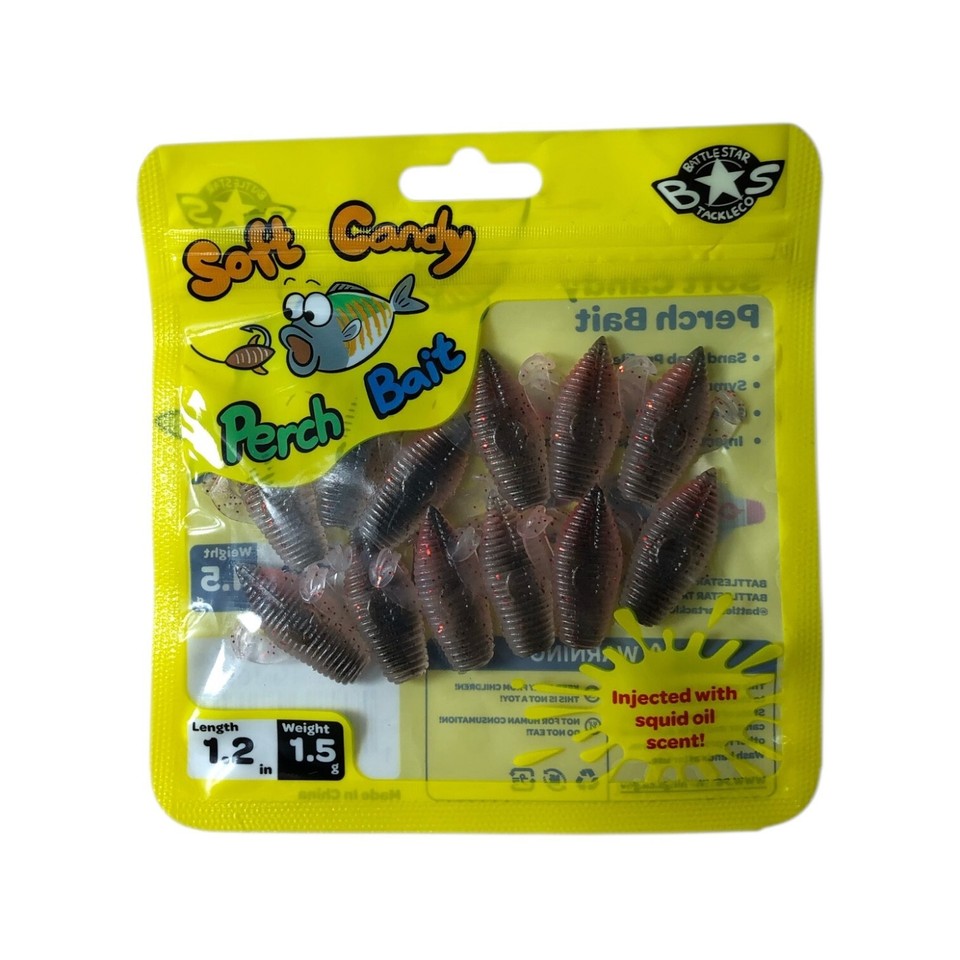 Battlestar Soft Candy Perch Bait - Small Realistic Sand Crab Surfperch ...