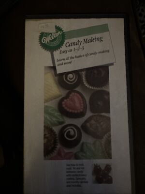VINTAGE 1987 WILTON VIDEO LIBRARY VHS TAPE CANDY MAKING EASY AS 1-2-3 ...