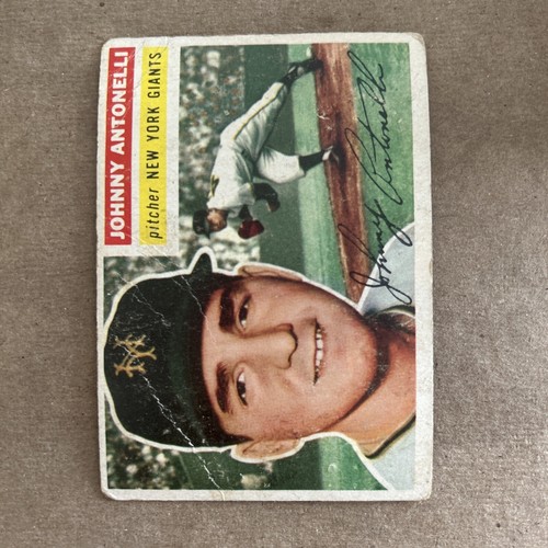 1956 Topps Baseball Johnny Antonelli New York Giants Card #138 | eBay