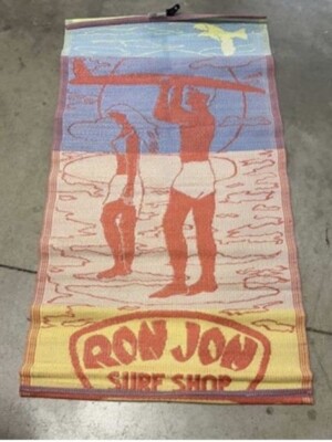 large RON JON Surf Shop Advertising Mat / Beach Mat / Banner - 72”x36 ...