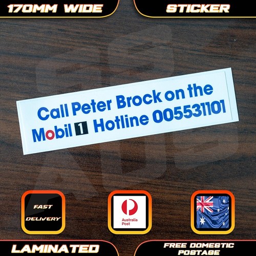 Call Peter Brock Retro Racing Sticker Decal Bathurst V8 Commodore VK VL ...