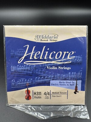D'Addario Helicore Violin Single E String, H311 4/4 Scale, Medium ...