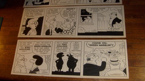 original art 3 BIDDIE & BERT COMIC STRIPS bob donovan 1960s RETIRED ...