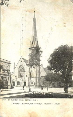 Central Methodist Church Detroit Michigan UDB 1906 Postcard | eBay