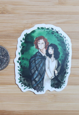 OUTLANDER Sticker Jaime Fraser Sam Heughan Claire Fraser Caitriona ...