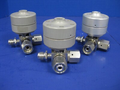 Qualiflow ASM Pneumatic 3-Way Test Helium Valve, 3x10(-9) atm.cm3/sec ...