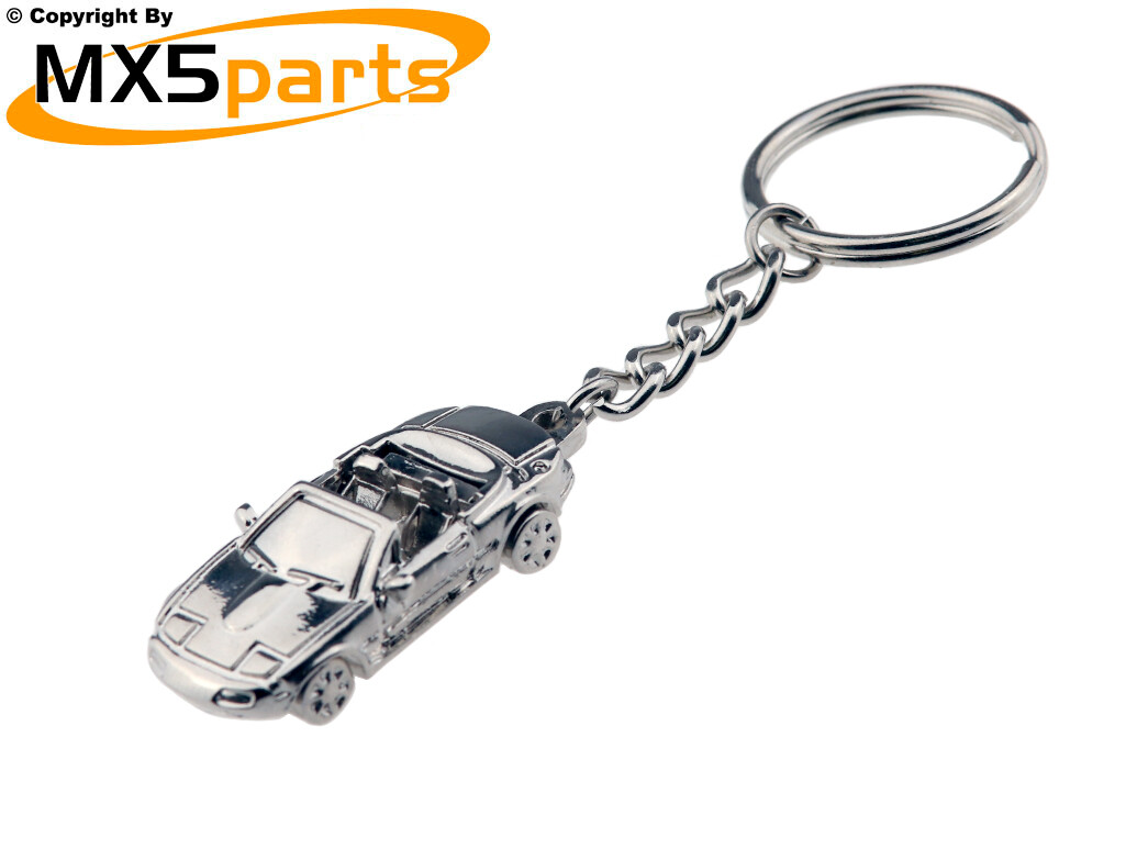 Mazda MX5 Chrome Model Keyring Fob Chain With Gift Box MX-5 Mk1 NA 1989 ...