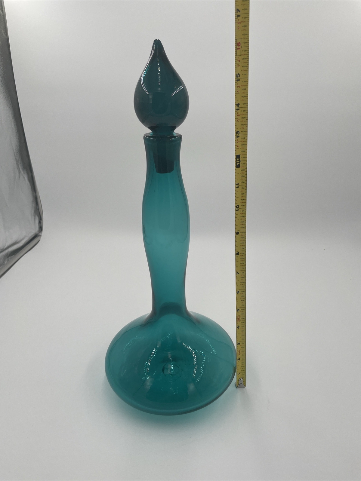 MCM BLENKO AQUA WAYNE HUSTED DECANTER GENIE BOTTLE W/STOPPER 5815 S | eBay