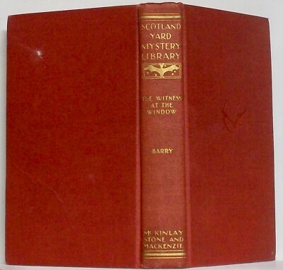CHARLES BARRY — The Witness at the Window —hardcover—McKinlay, Stone ...