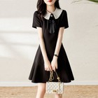 Women Bow A-line Summer Business Workwear Casual Party Formal Shirt ...