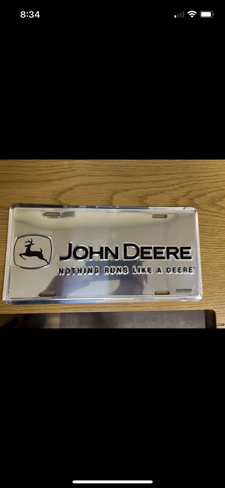 GENUINE JOHN DEERE SILVER DEERE LICENSE PLATE BUNDLE OF TWO | eBay