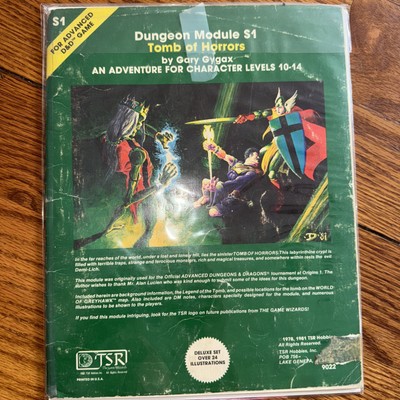 D&D Dungeons & Dragons Module S1 TOMB OF HORRORS TSR 9022 #B | eBay