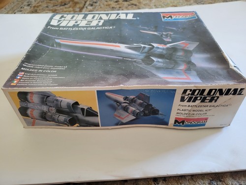 Vintage 1978 Monogram Battlestar Galactica Colonial Viper Plastic Model ...