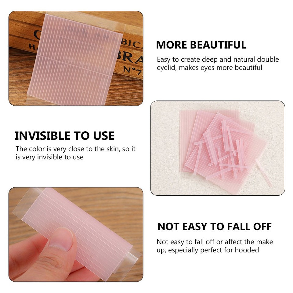250 Pcs Invisible Stickers Breathable Fiber Strip Double Tape | eBay UK