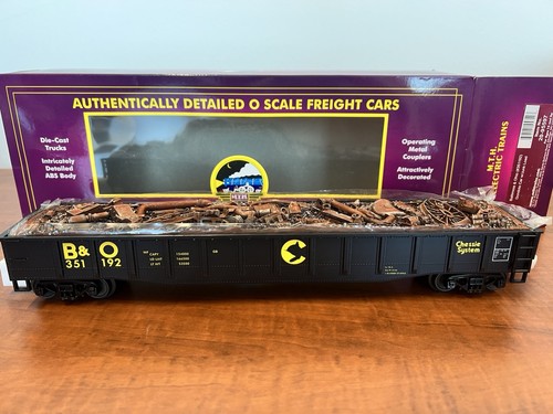 MTH Premier Chessie System PS-5 Gondola with Rusty Scrap Load 20-95597 ...