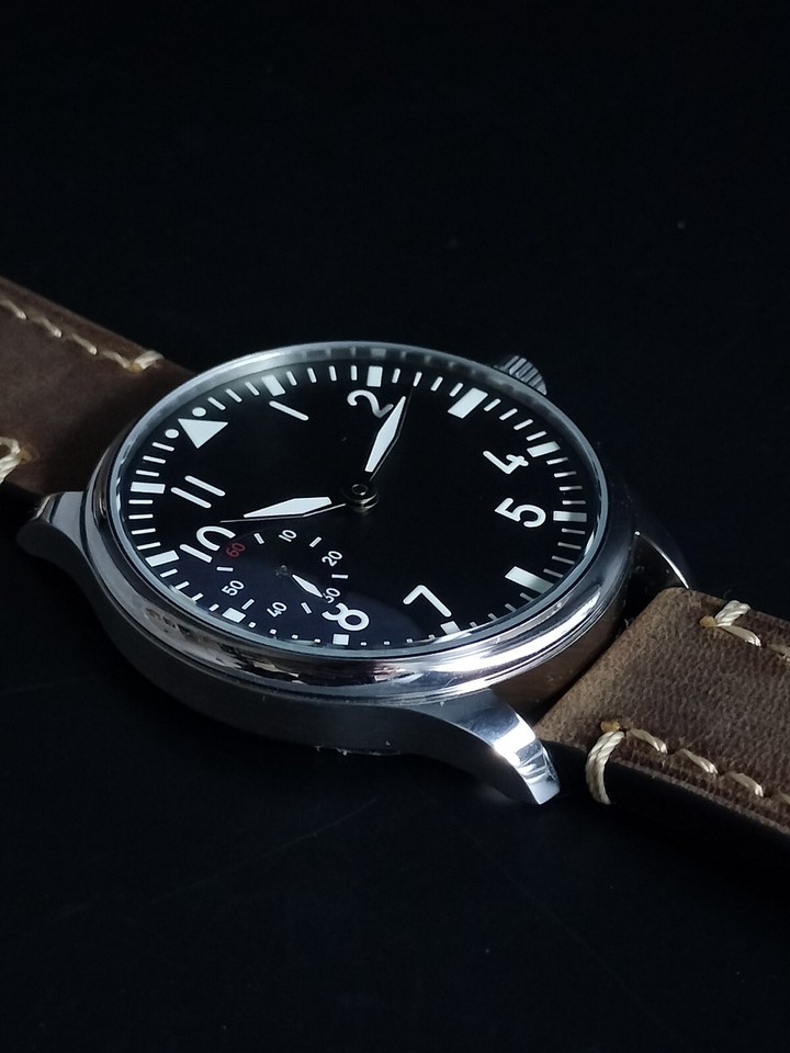 US Watch Masters Big Pilot Custom-Made Wristwatch 7B Unitas 6497 ...