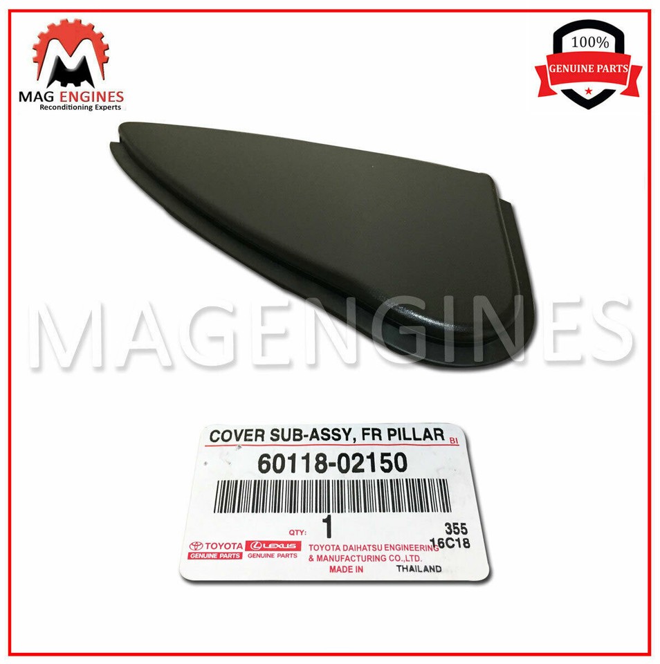 60118-02150 GENUINE OEM COVER SUB-ASSY, FRONT PILLAR, UPR LH 6011802150 ...
