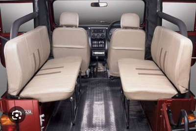 ROXOR Rear Seat Set of 2 L+R Bench Style Solid Bench Without Headrest ...