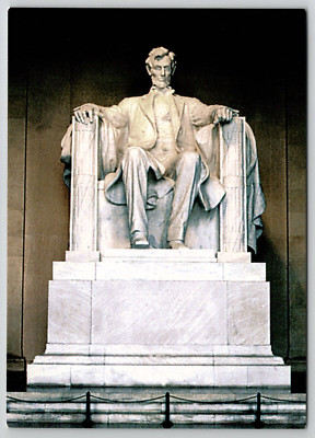 Washington DC SEATED LINCOLIN STATUE Lincoln Memorial - Unposted ...