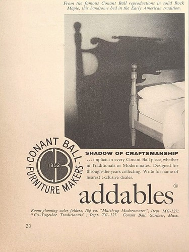 Conant Ball Furniture Gardner MA Addables Early American Vintage Print ...
