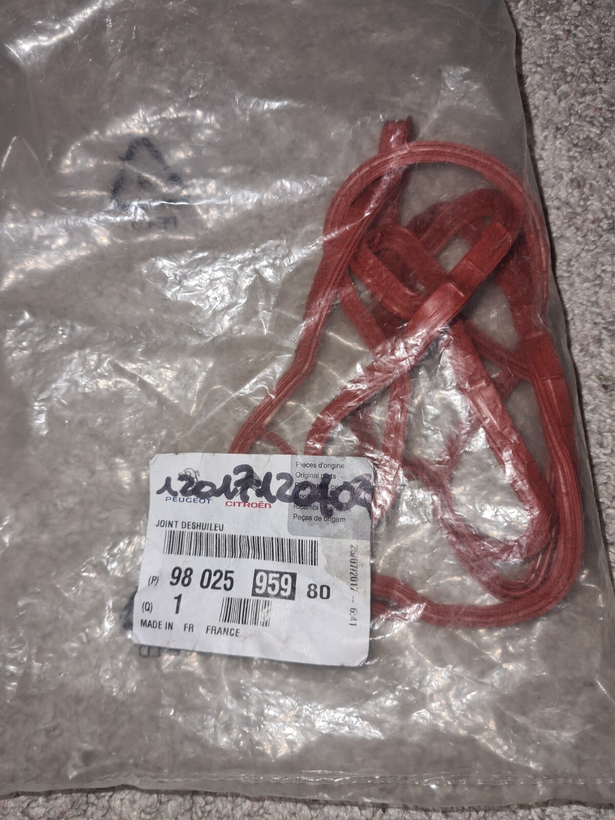 *NEUF* JOINT COUVRE CULASSE 1.2 PURETECH 9802595980 Peugeot Citroën | eBay