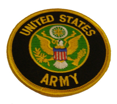 US ARMY LOGO SEAL PATCH SOLDIER ACTIVE DUTY RETIRED VETERAN PROUD ...