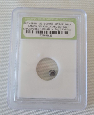CAMPO DEL CIELO ARGENTINA AUTHENTIC METEORITE SPACE ROCK DISC1576 AD ...