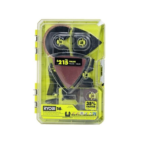 NEW RYOBI 16-Piece Oscillating Multi-Tool Blade Accessory Set A241601 ...