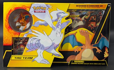 Pokemon TCG Reshiram & Charizard GX Figure Collection Box Factory ...