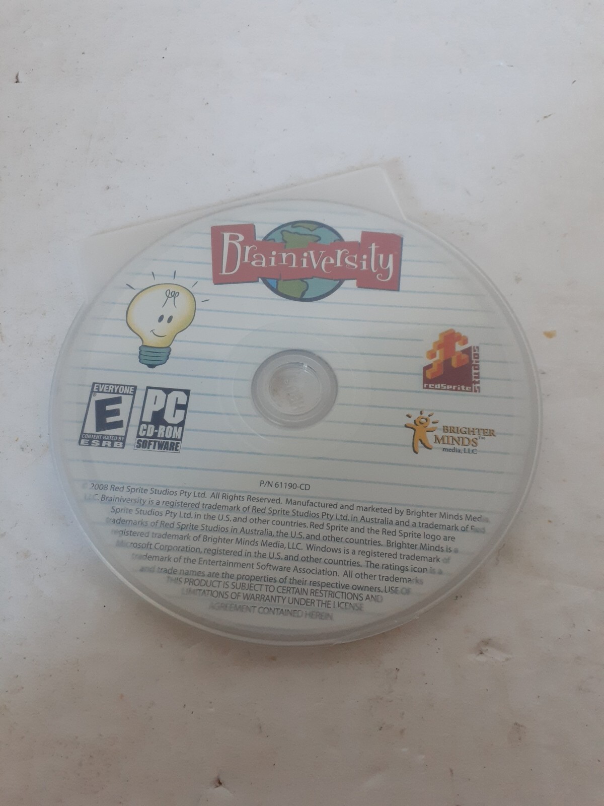 BRAINIVERSITY - Brainversity Brain Training Puzzle PC Game no box ...