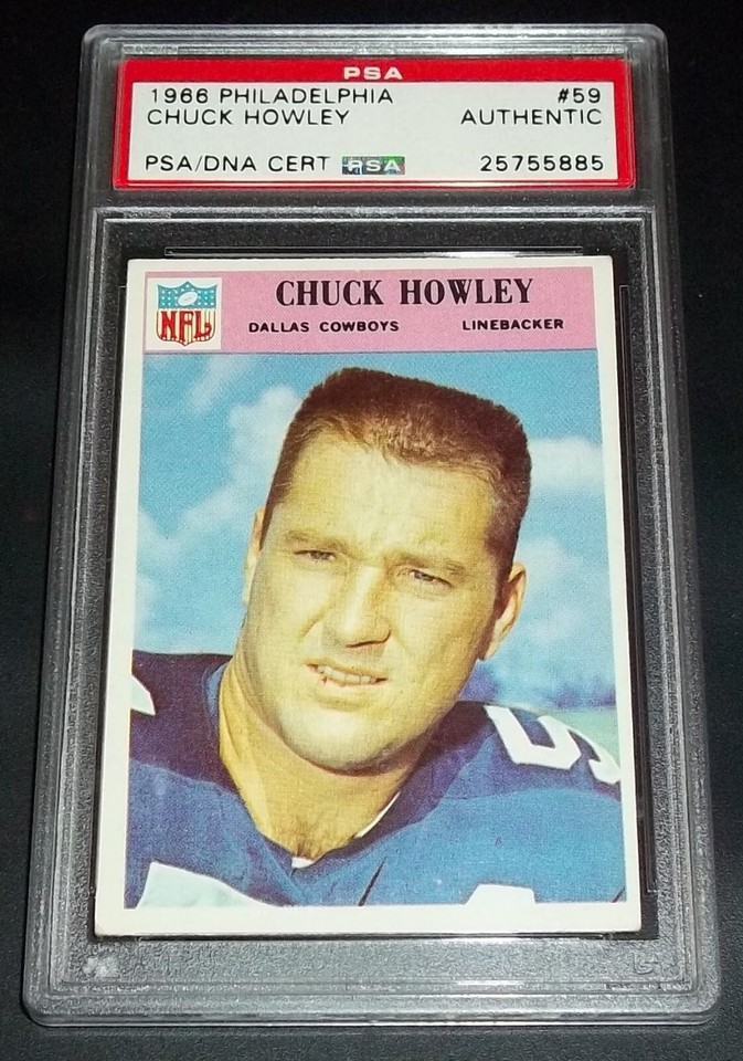 HOF 2023 PSA DNA Rc Chuck Howley Auto 1966 Philadelphia Rookie Signed ...
