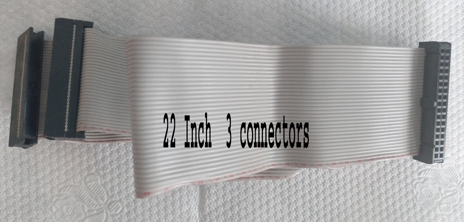 Floppy Drive Ribbon Long Cable 22-Inch 24 pin 3 connectors | eBay