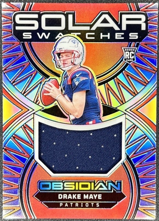 2024 Panini Obsidian - Solar Swatches Drake Maye #SS-DME Silver /99 (MEM, RC) for sale online | eBay