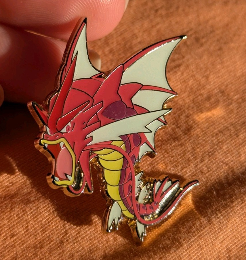 Mega Shiny Gyarados XY Official Pokemon Collectors Enamel Pin 2016 TCG ...