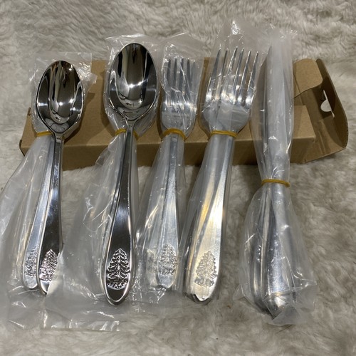Portmeirion Spode Christmas Tree Collection Stainless Steel Flatware ...