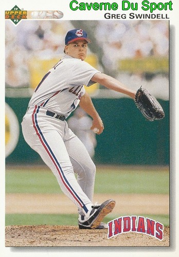 1992 GREG SWINDELL CLEVELAND INDIANS BASEBALL CARD UPPER DECK | eBay