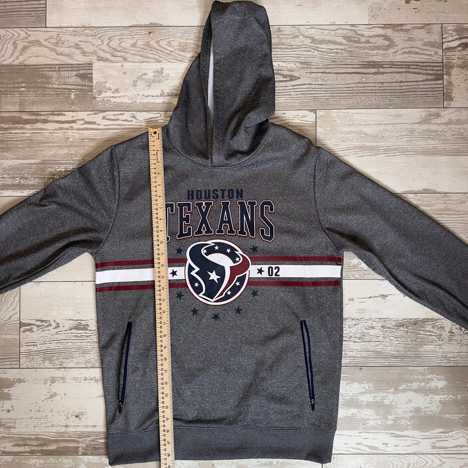Houston Texans Hoodie Mens Large Gray Team Apparel NFL Football Sports ...